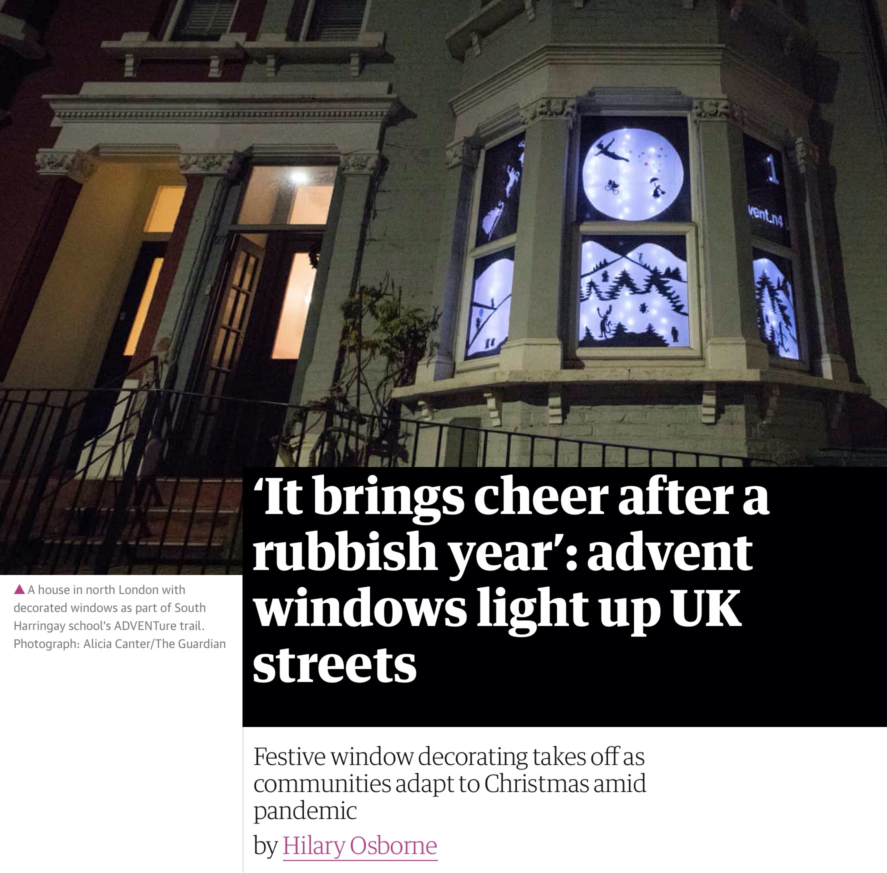 Advent Windows Light Up UK Streets – St. Matthew's On-line