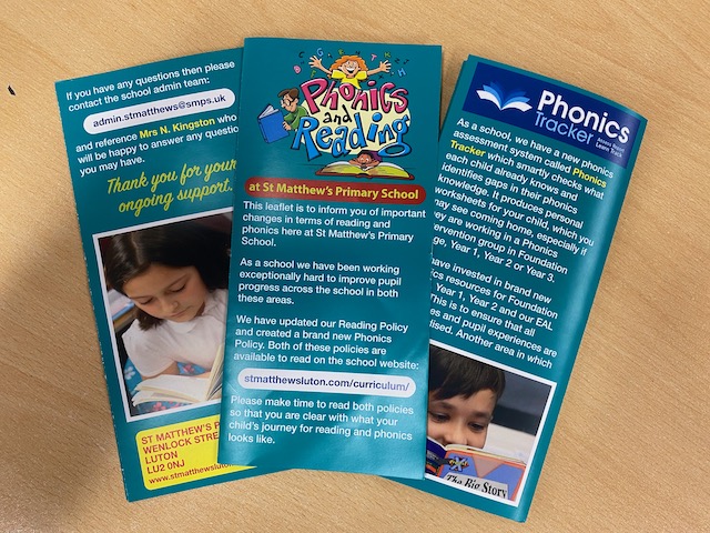 READING AND PHONICS LEAFLET – St. Matthew's On-line